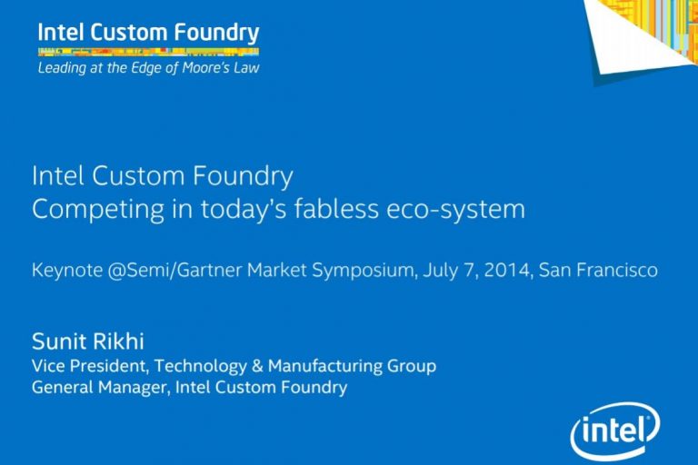 Intel Discontinues the Custom Foundry Business! - SemiWiki