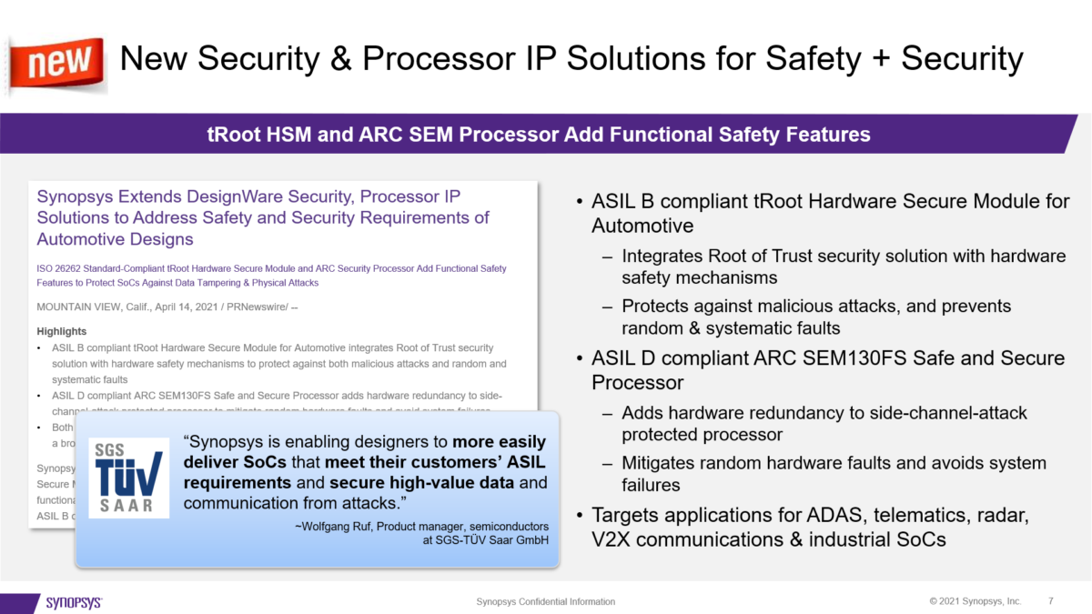 Safety + Security for Automotive SoCs with ASIL B Compliant... - SemiWiki