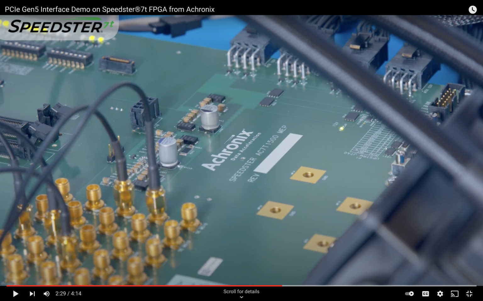 PCIe Gen5 Interface Demo Running on a Speedster7t FPGA - SemiWiki
