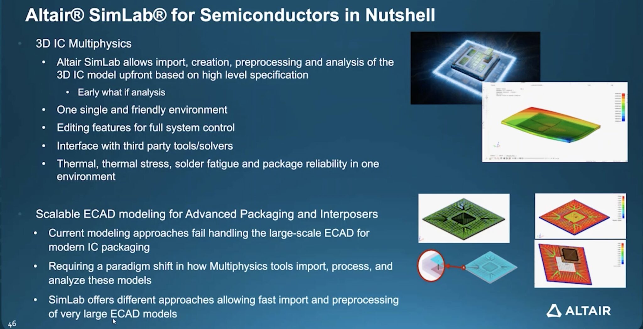 Altair SimLab: Tackling 3D IC Multiphysics Challenges for...