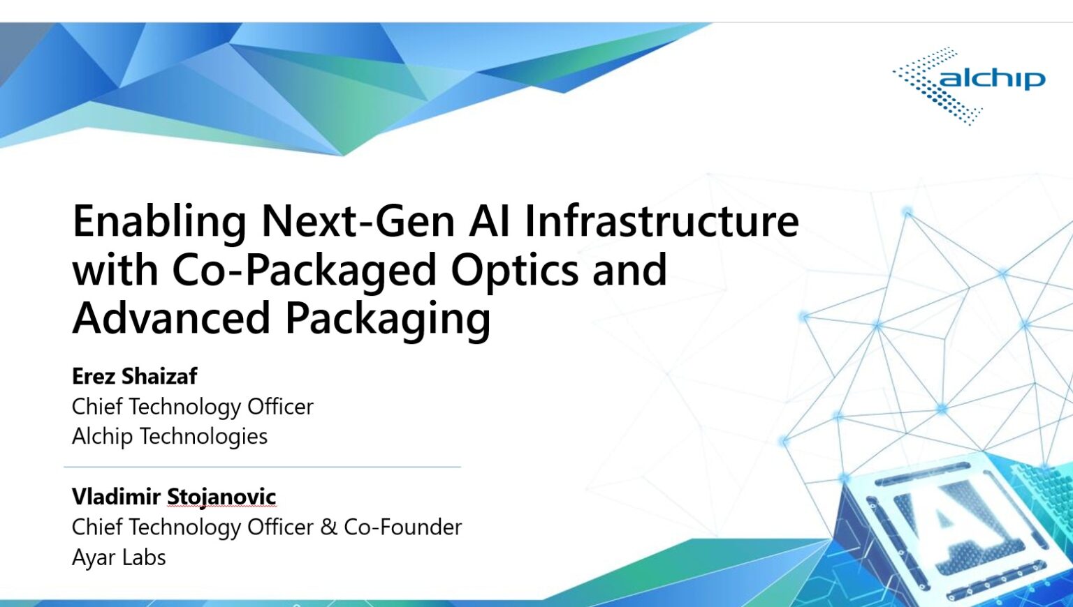 Revolutionizing AI Infrastructure: Alchip and Ayar Labs' Co... - SemiWiki