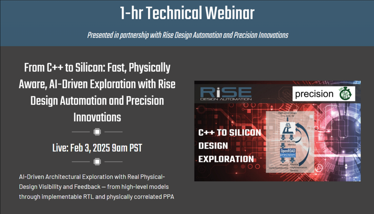 Webinar: From C++ to Silicon: Fast, Physically Aware, AI-Driven ...