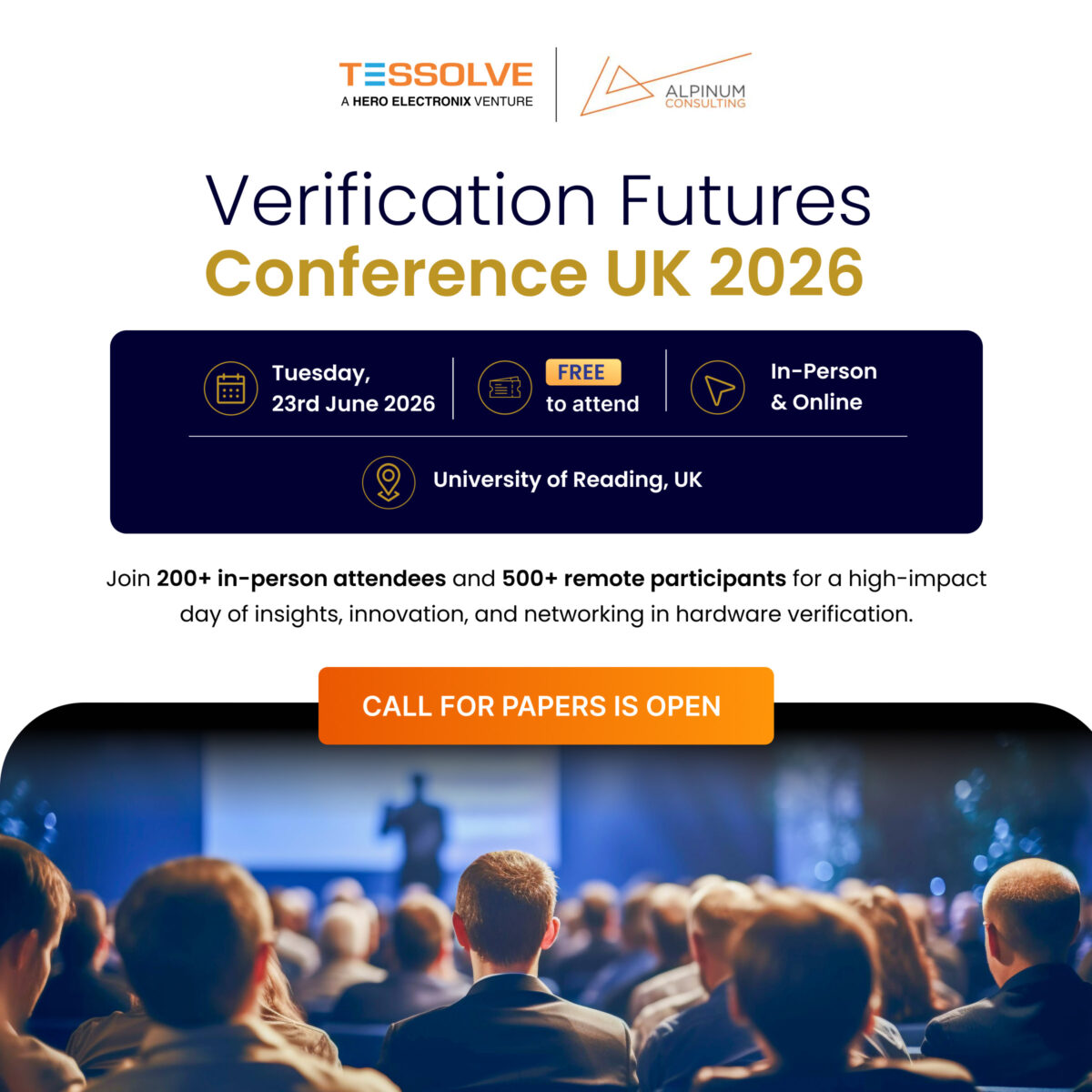 Verification Futures Conference 2026 UK - SemiWiki